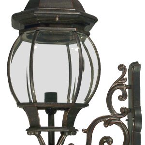 Flinders Exterior Coach Wall Light Large Black - Harvey Norman Lighting