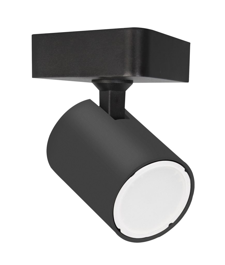 Spot 1LT Spotlight with Square Base Black - Harvey Norman Lighting