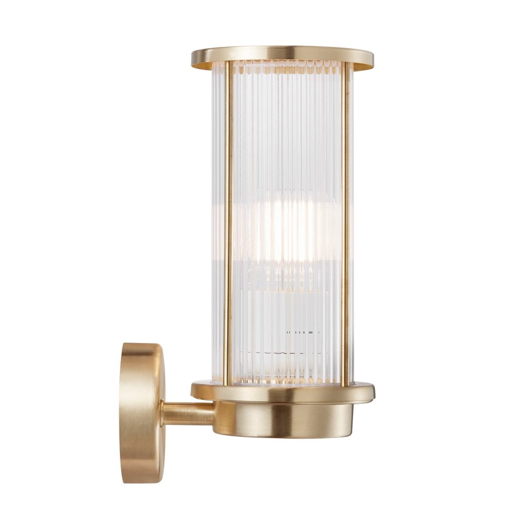 Linton Exterior Wall Light Brass - Harvey Norman Lighting