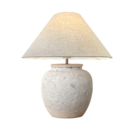 Esme Ceramic Table Lamp Stone - Harvey Norman Lighting